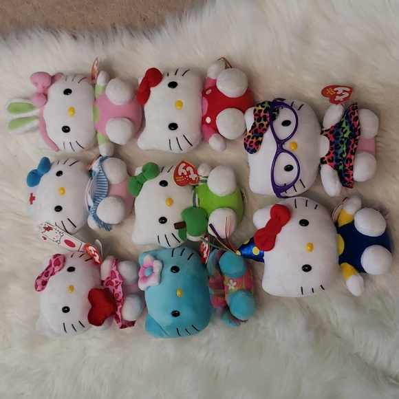 Hello Kitty | Other | Hello Kitty Ty Beanie Babies | Poshmark